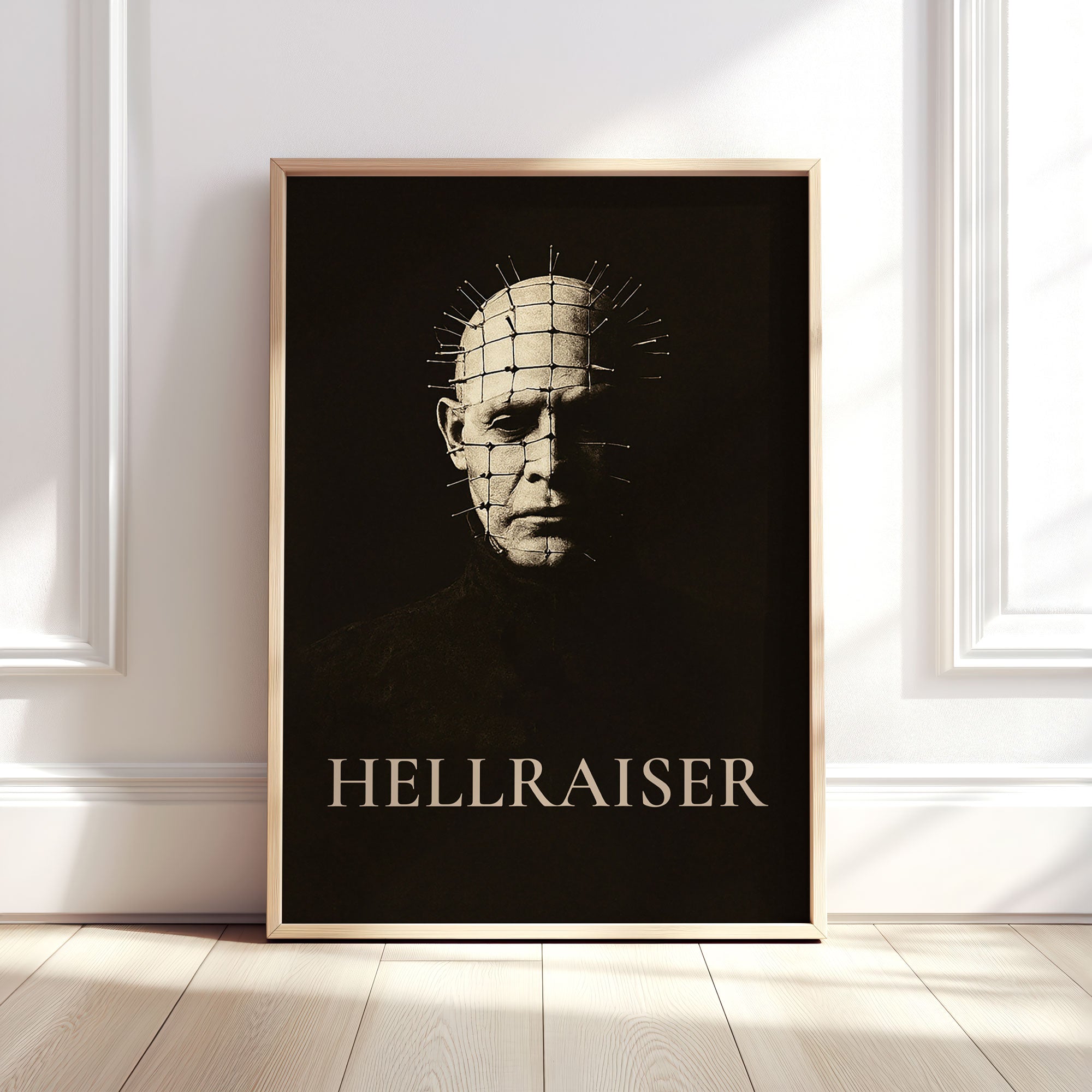 Pinhead Poster – Minimalist Hellraiser Art Print – Flossie+Fred